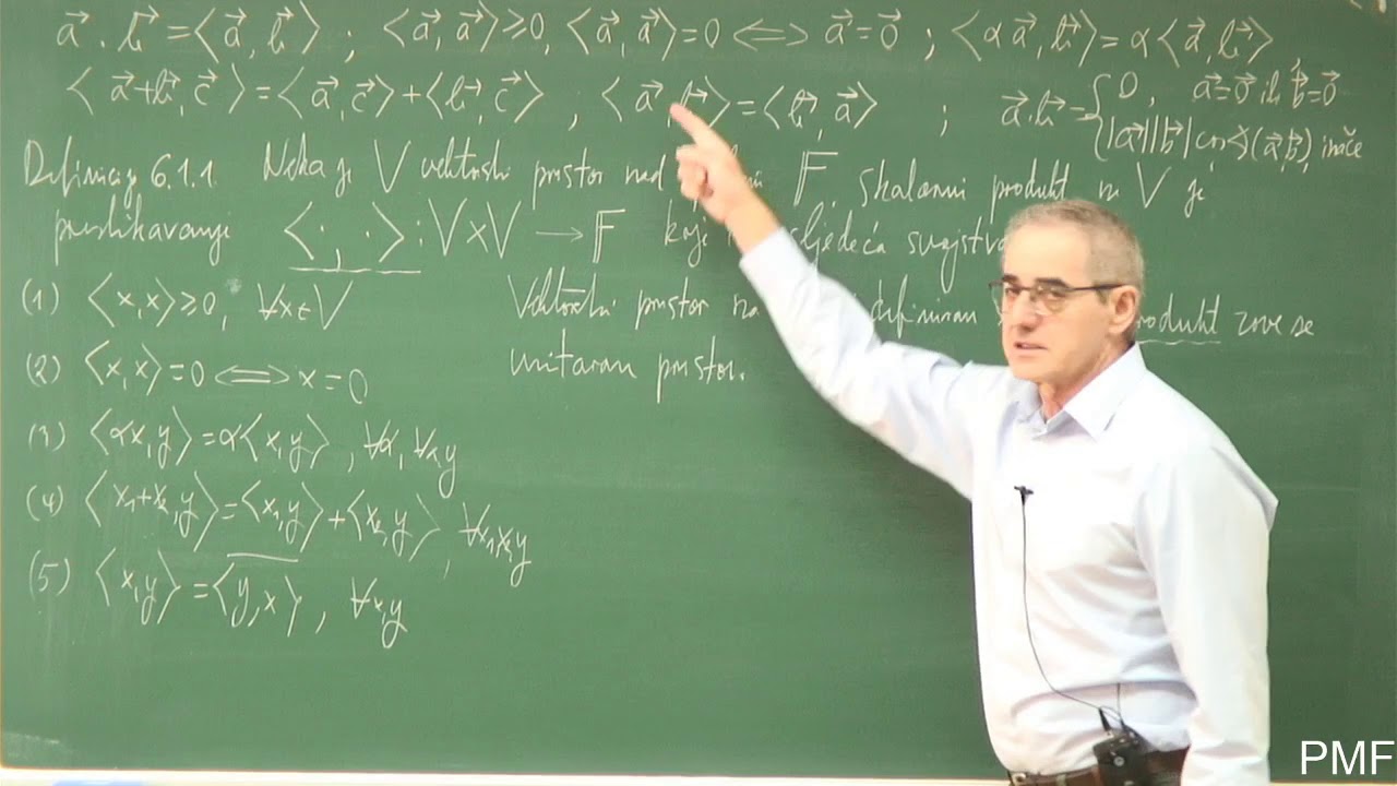 Linearna algebra 2 Skalarni produkt 3 - YouTube