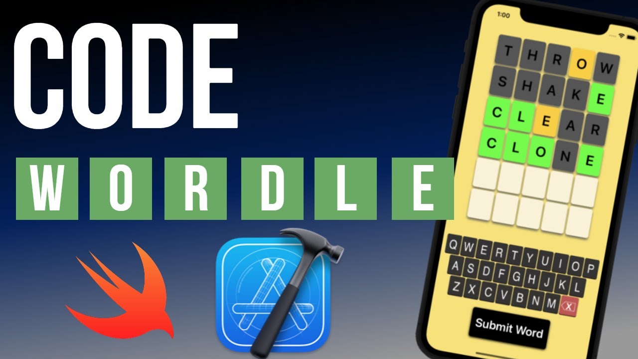 Code Wordle Part 1 Ios Development Swift Xcode Mvc Design Pattern Youtube 1305