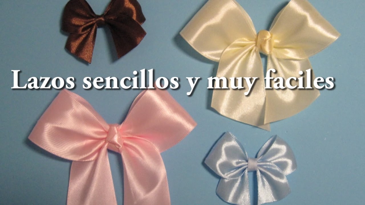 #DIY - # Como hacer lazos, perfectos, sencillos y muy fáciles - YouTube