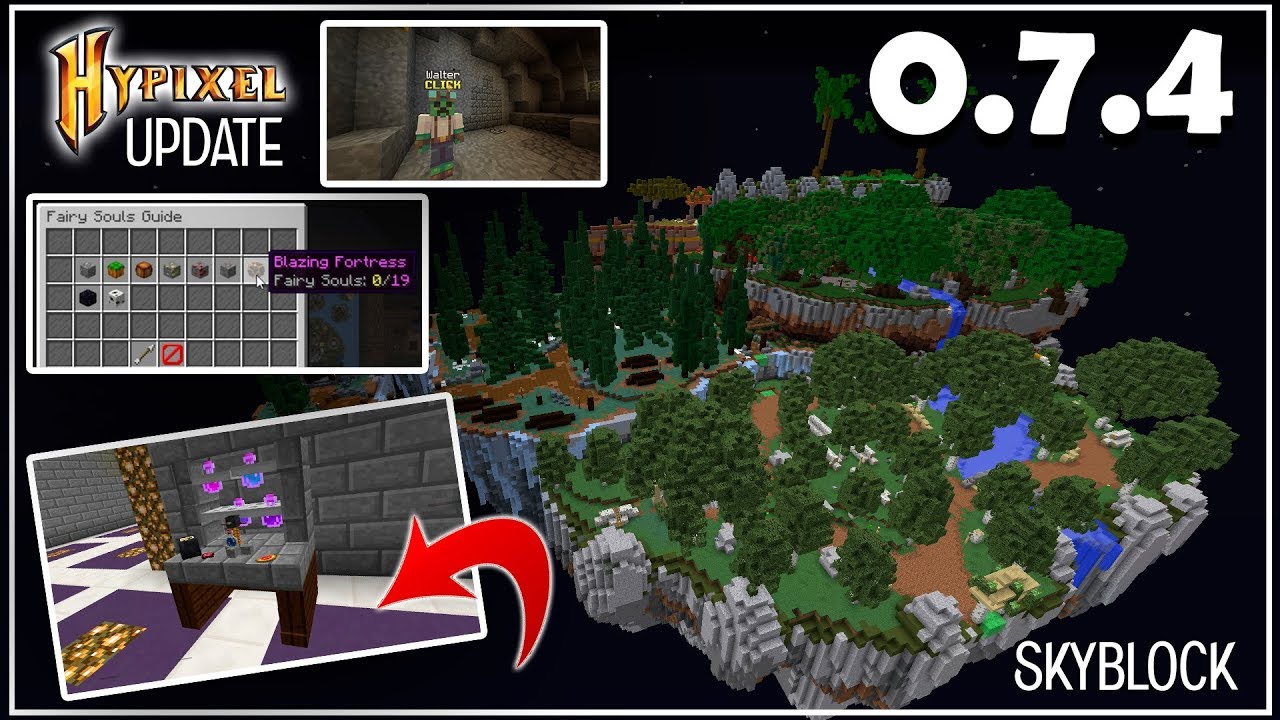 HYPIXEL - Actualización de ISLAS FLOTANTES, Nuevos NPC, Misiones y más ...