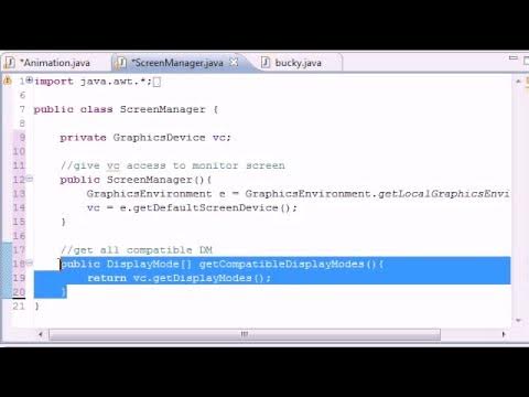Making a Better Screen Class in Java Programming - YouTube