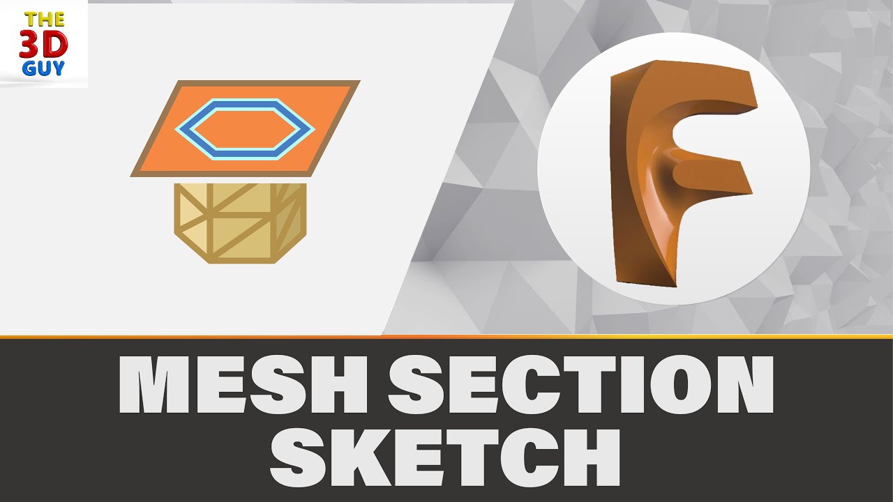 How to Get a Sketch from the Cross Section of a Mesh in Fusion360 - YouTube