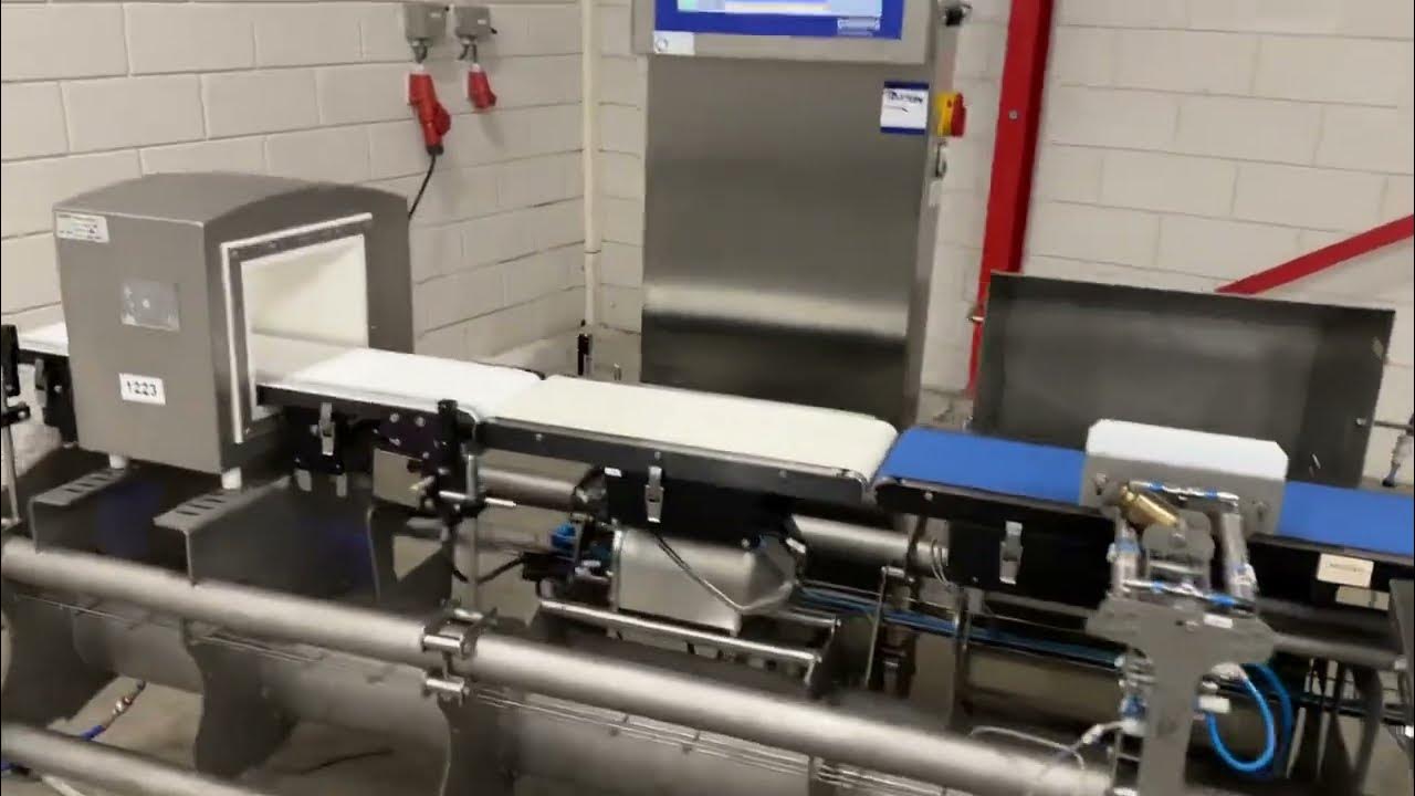 Mettler Toledo combination checkweigher with metal-detector - YouTube