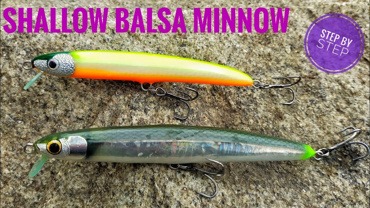 Lure Making Balsa Minnow - part 2 - YouTube