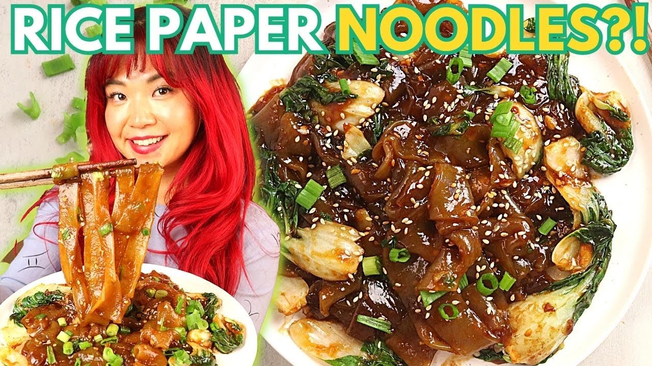 1 Ingredient 5 Minute NOODLES Out Of RICE PAPER Most CHEWY NOODLES 1-ingredient-5-minute-noodles-out-of-rice-paper-most-chewy-noodles