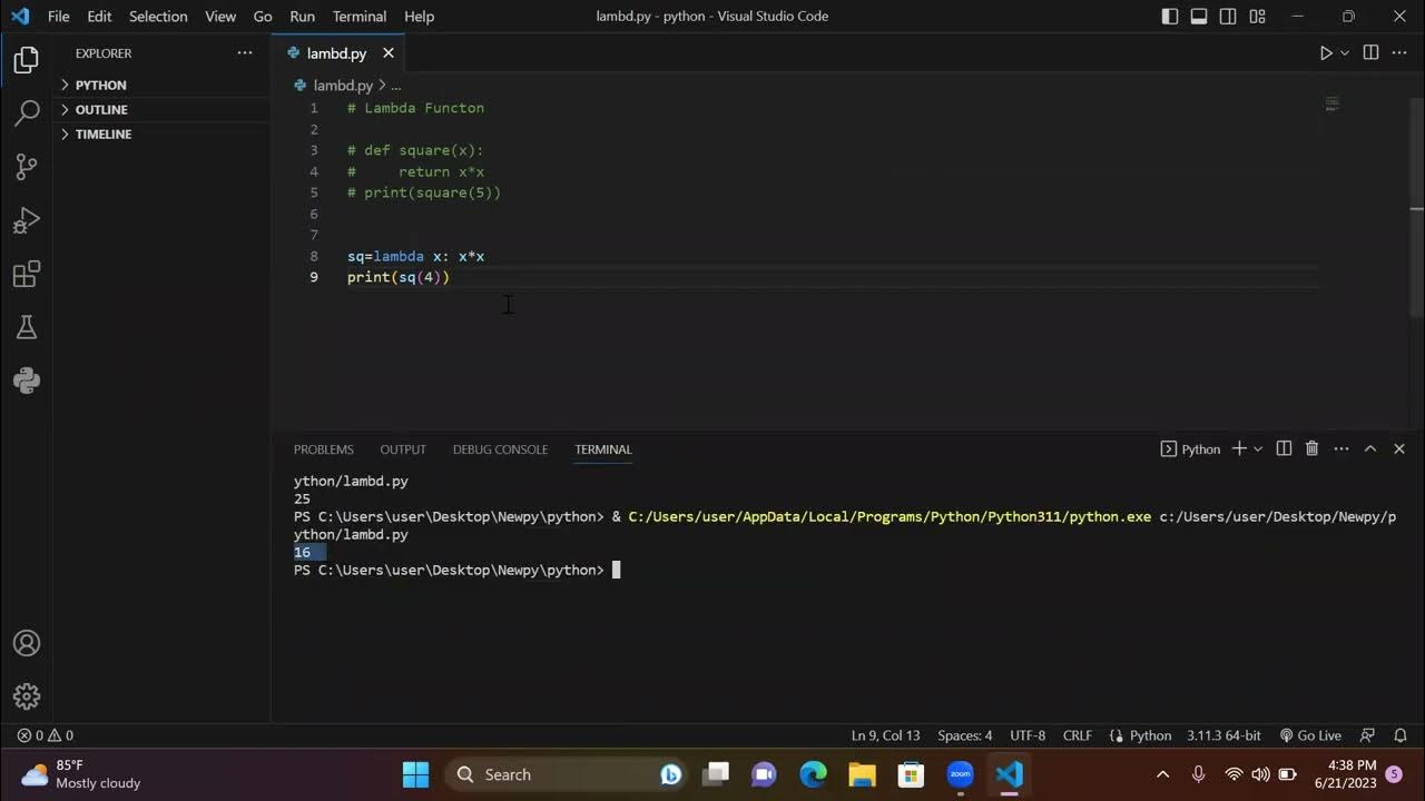 PART 17 | PYTHON | LAMBDA | MALAYALAM TUTORIAL | HEXCENT - YouTube