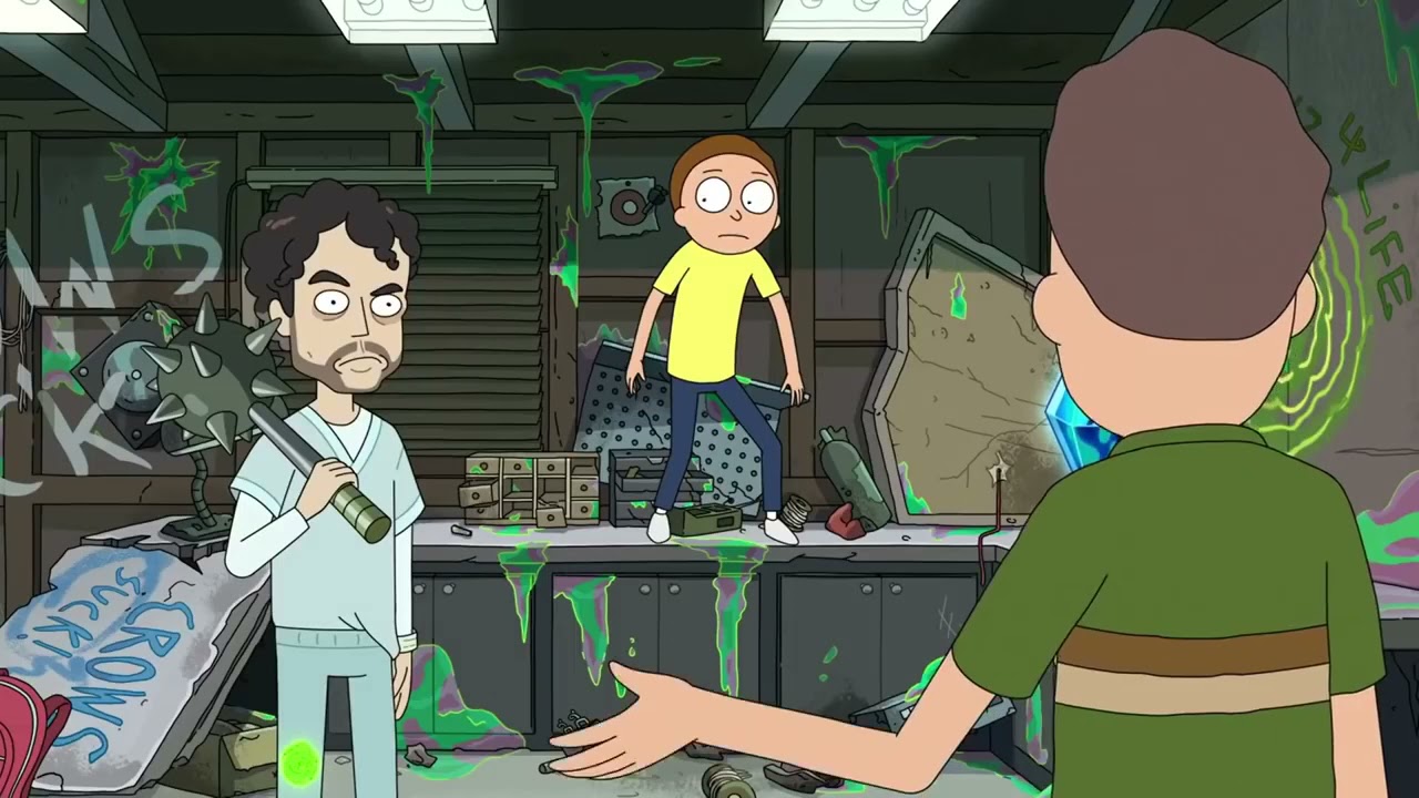 Trashing Ricks Garage Rick and Morty - YouTube