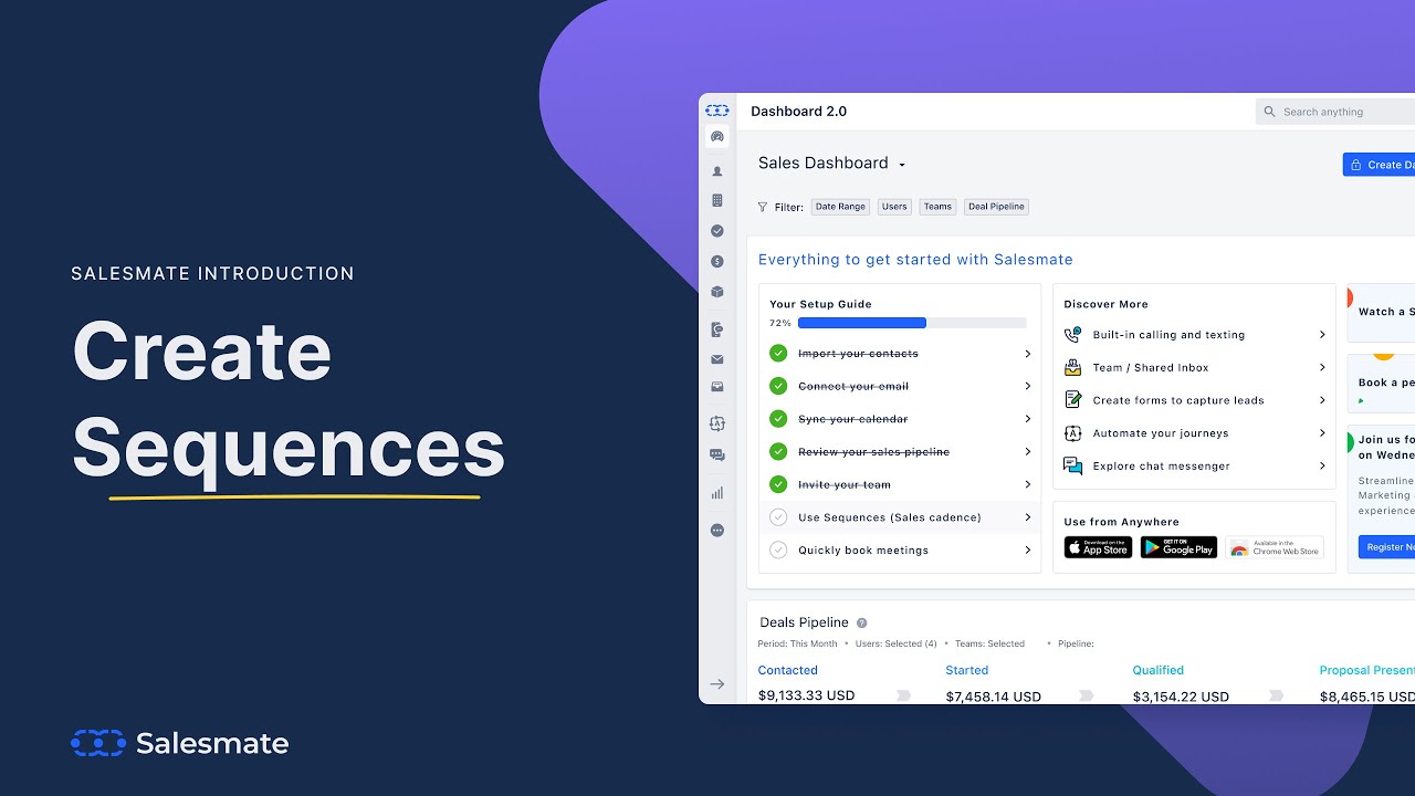 06 - Sequences - Salesmate - YouTube