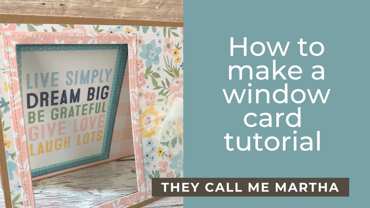 Window Card Making Tutorial - quick and easy DIY - YouTube