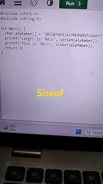 sizeof in String #coding #coder #cprogramming #python #programming #java 👍👩‍💻 - YouTube