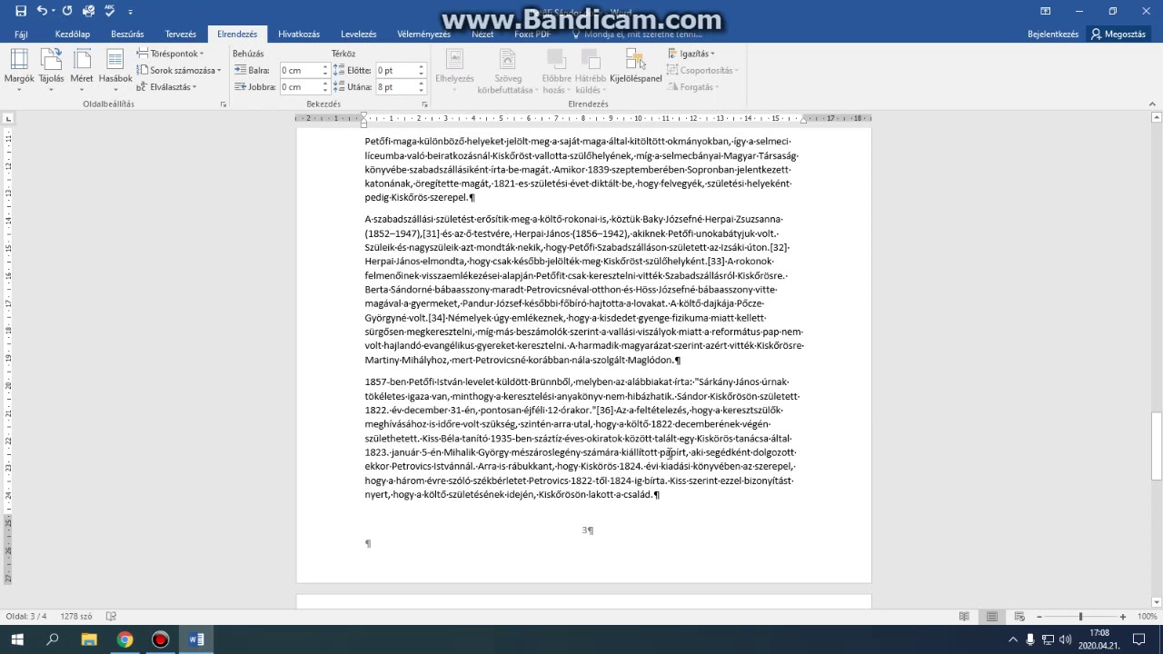 3. Szakaszok a Word-ben - YouTube