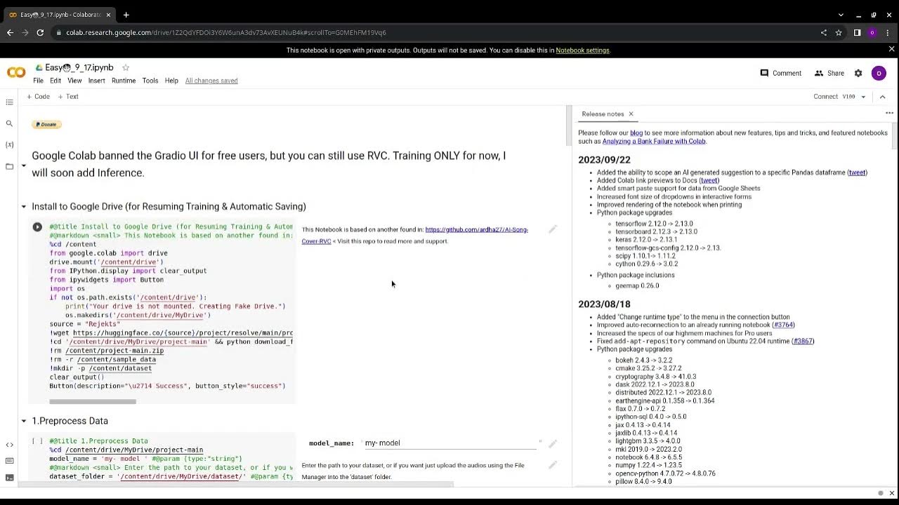 A quick go through on how to train RVC models on your custom dataset. # ...