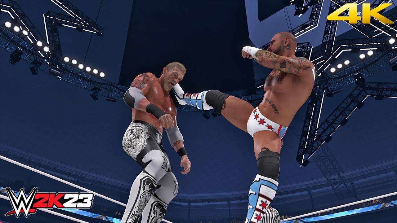 WWE 2K23 - Edge vs. CM Punk - WrestleMania XL Main Event Match | PC ...