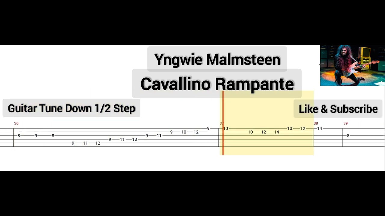 Yngwie Malmsteen - Cavallino Rampante ( Tab Guitar ) - YouTube