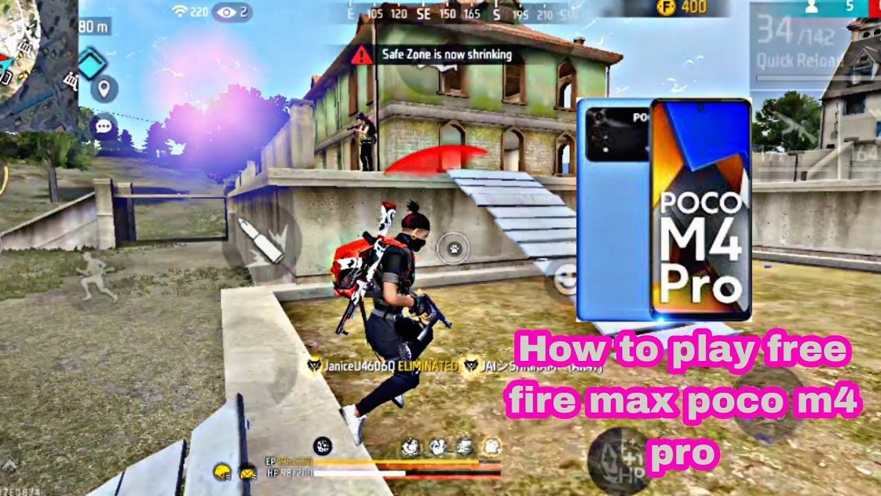 How to play free fire max poco m4 pro 🥵mobile game play. op mp40 ...