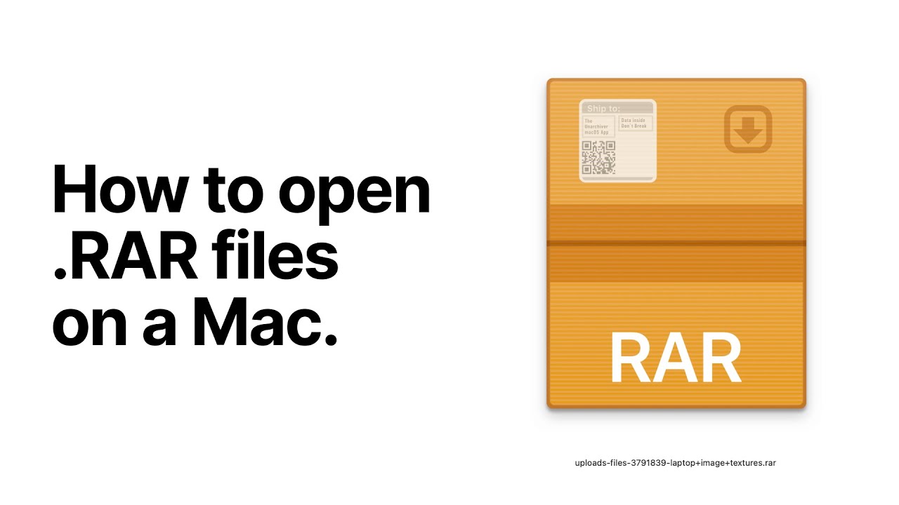 How to open .RAR files on a Mac - YouTube