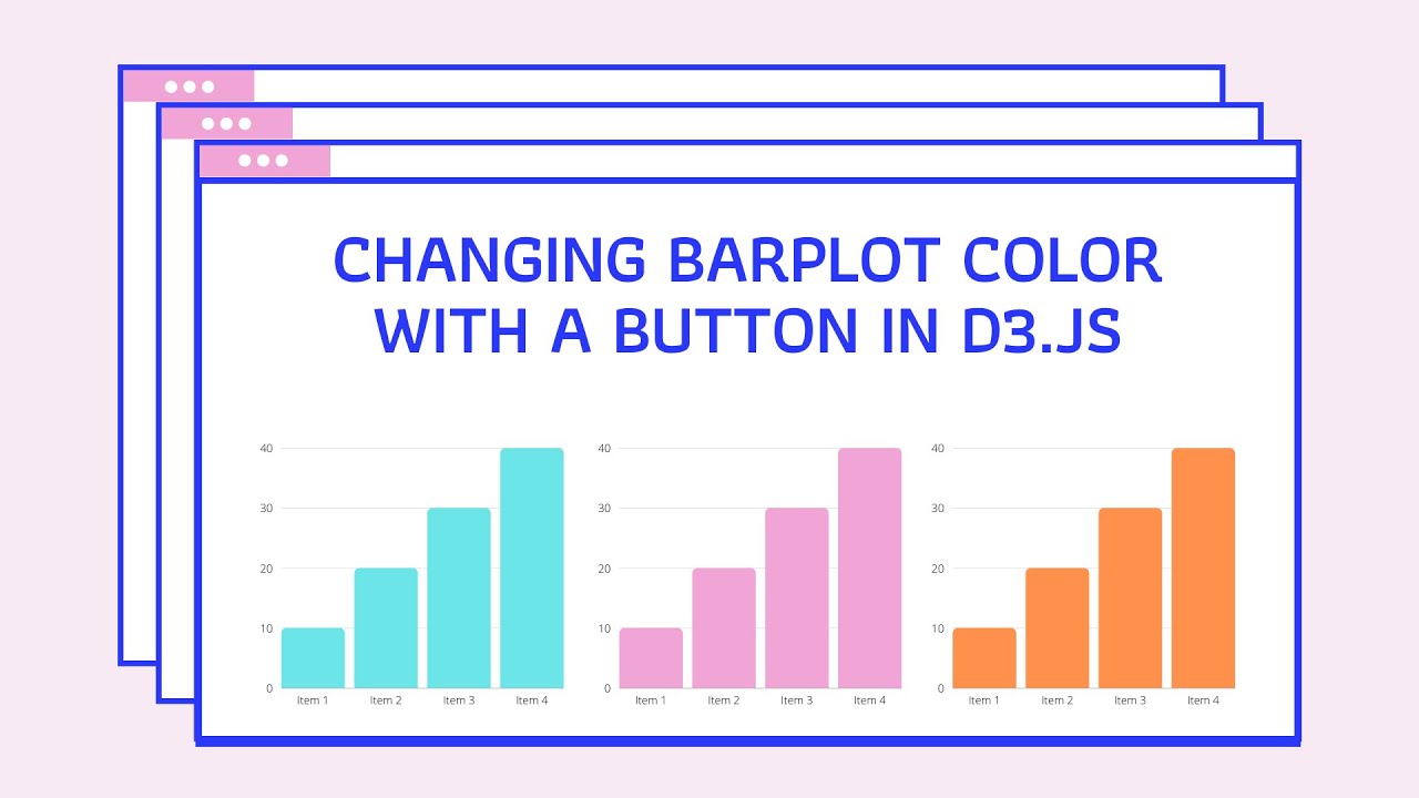 Changing barplot color with a button in d3.js - YouTube