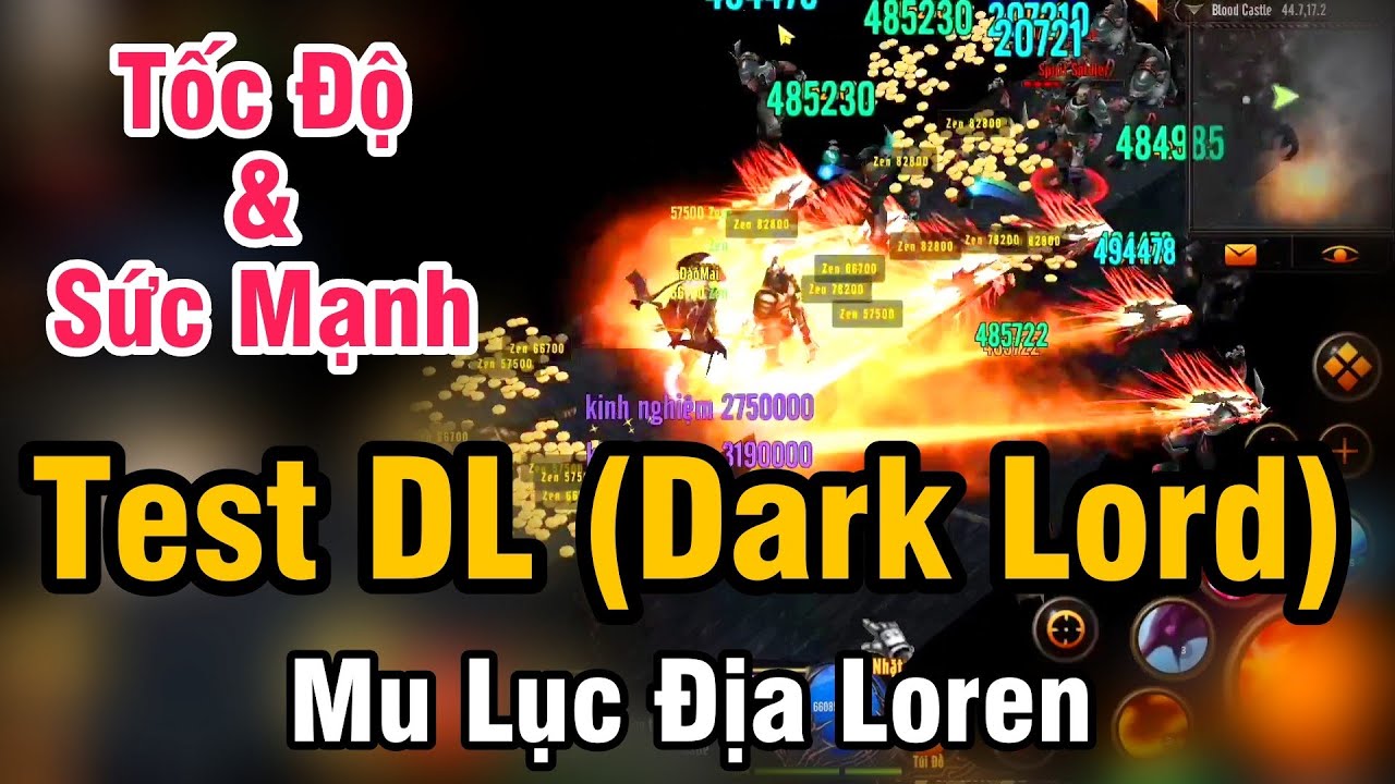 Test DL ( Dark Lord ) MU Lục Địa Loren | Mu Mobile Giống Pc Mới Nhất ...