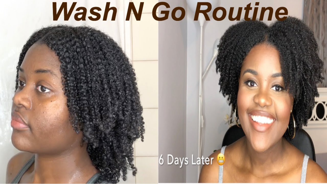 Moisturizing Wash N Go Routine | 3c/4a Natural Hair | Long Lasting ...