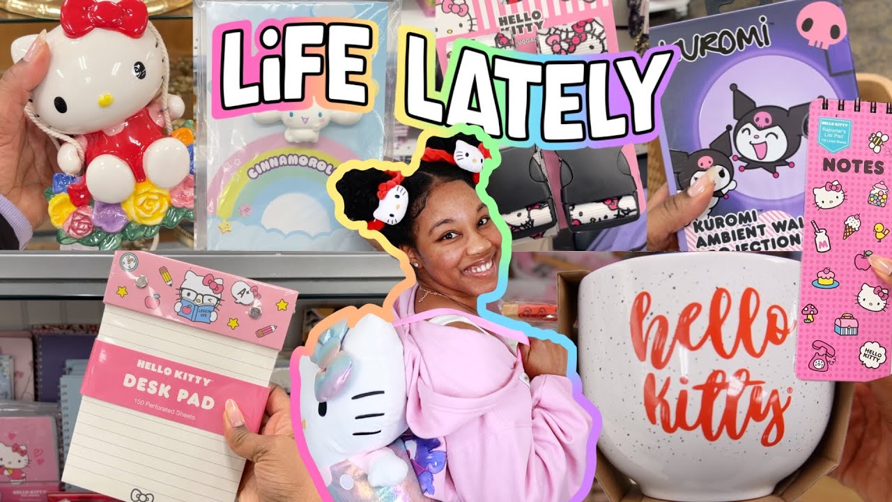 🍓VLOG: hello kitty HUNTING and sanrio HAUL 🌈 l Marshalls & HomeGoods ...