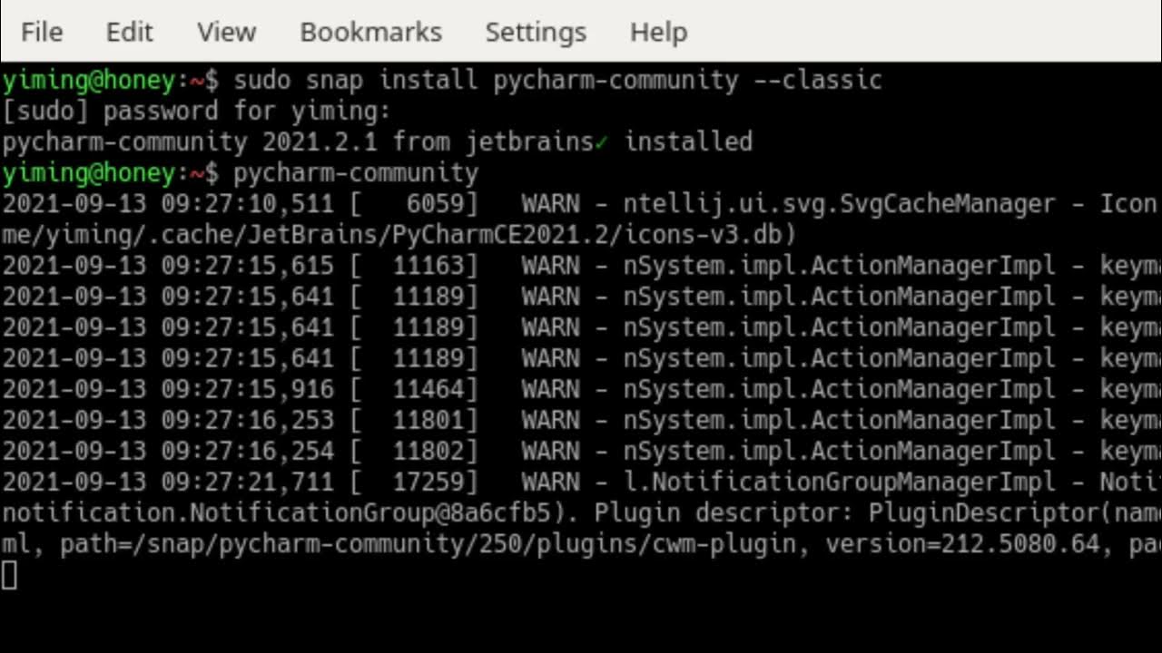 Installing and Using PyCharm on Linux - YouTube