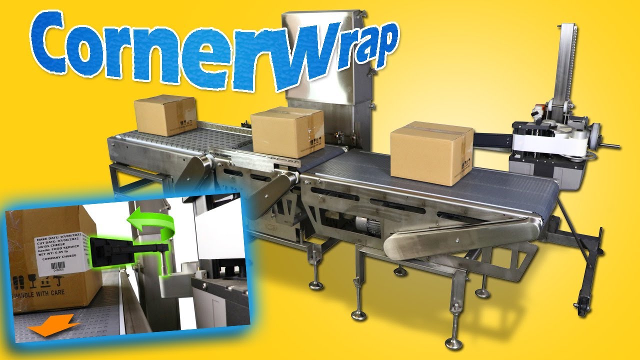 Corner Wrap Labeling System in a Compact Footprint - YouTube