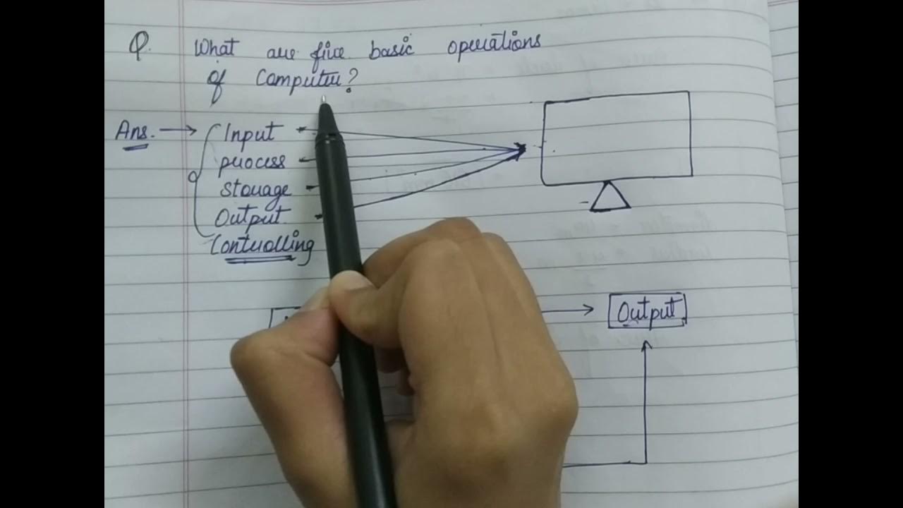 Five basic operations of computer | Basic computer | Coding hub - YouTube