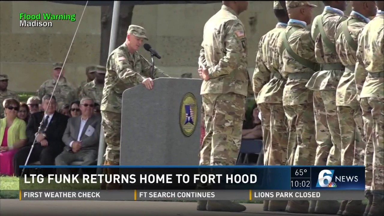 LTG Funk returns home to Fort Hood - YouTube