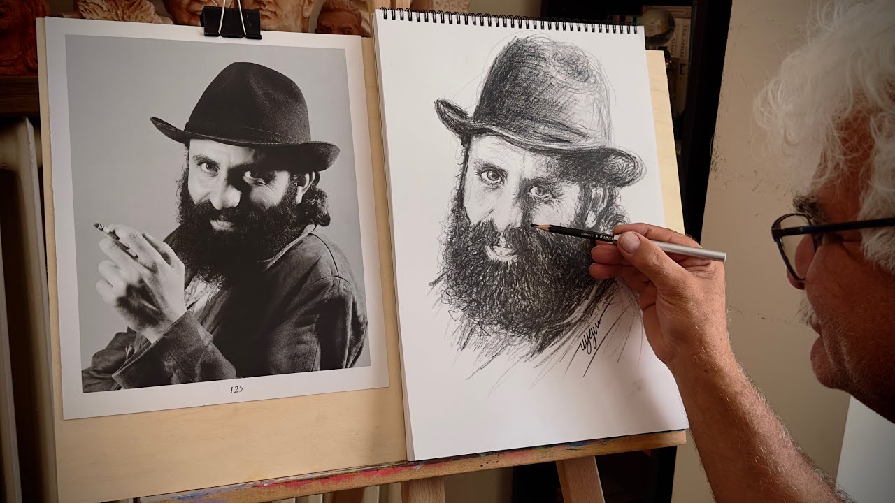 How To Draw a Portrait ? 40 MIN FULL PERFORMANCE ! - YouTube