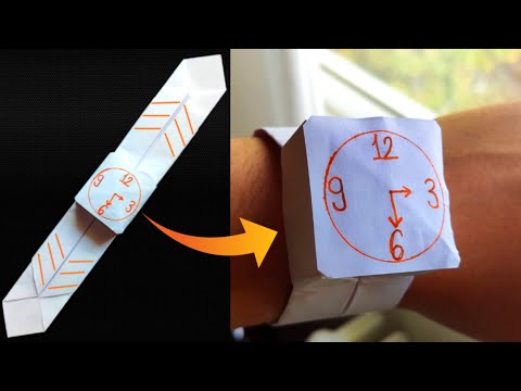 Kağıttan Kol Saati Yapımı !!!