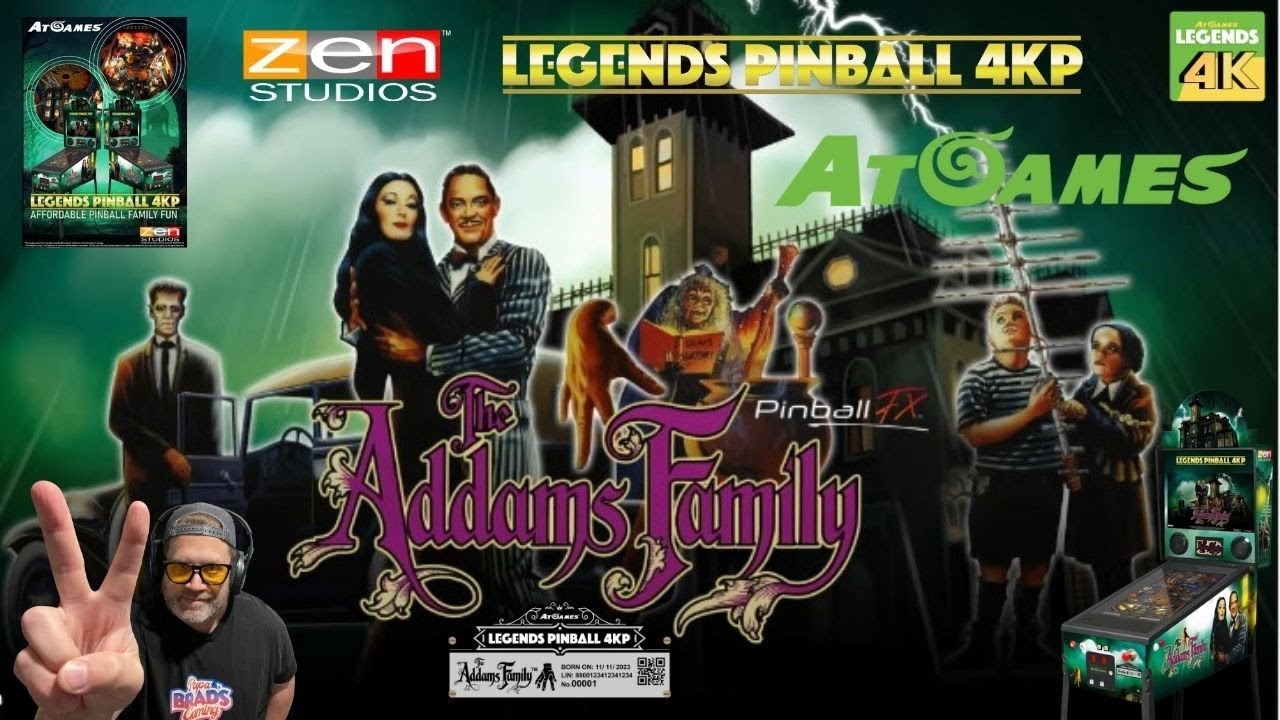 AtGames & Zen Studios Addams Family Pinball 4KP - Pinball FX Is Coming To Atgames! - YouTube
