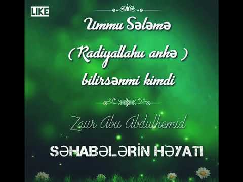 Ummu Seleme bilirsenmi kimdi_ Abu Abdulhemid