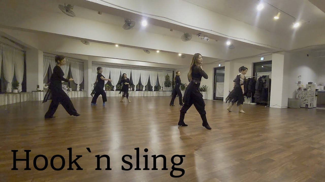 Hook 'n Sling line dance - YouTube