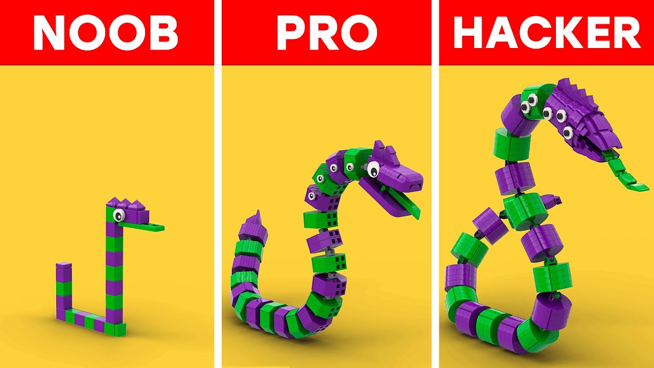 LEGO PATCHED WILLY’s : Noob, Pro, and Hacker Builds out of LEGO ...