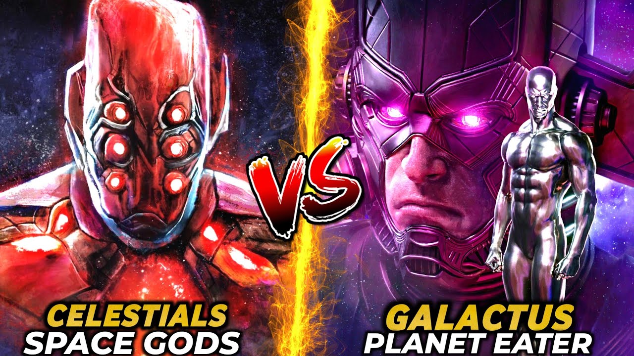 Celestials Vs Galactus / Who is More Powerful ? / Arishem Vs Galactus ( HINDI ) - YouTube