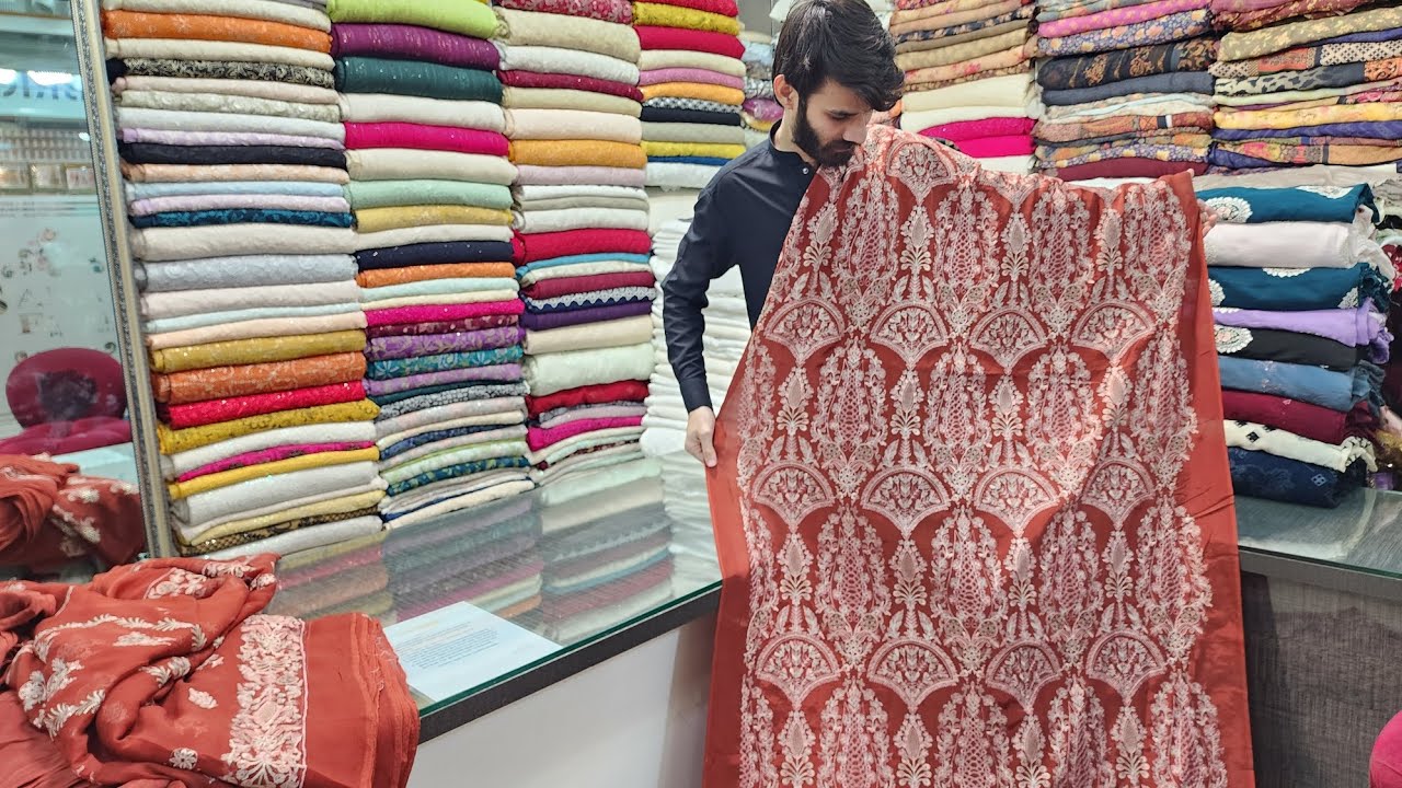 Grip Silk Eid Collection Bareeza Work Embroiderey Schiffli Resham Work ...