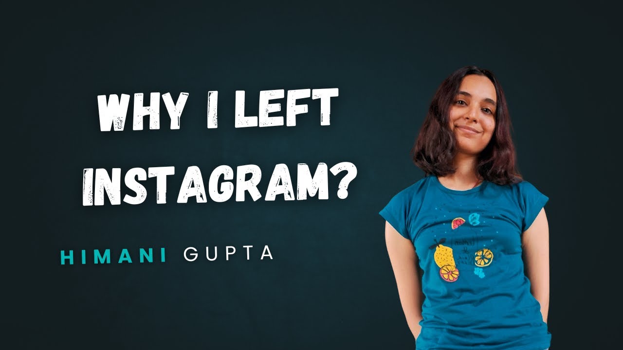 I deleted Instagram to take my life back - YouTube