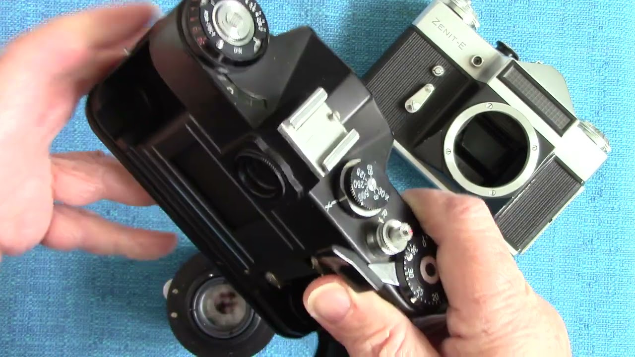Russian Film Camera: ZENIT EM Moscow Olympics model - YouTube
