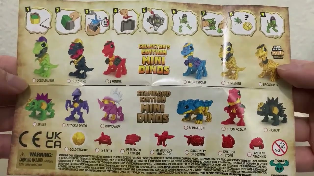 Mở Treasure X Dino Gold Across Series 2. All New Mini Dinos #treasure # ...
