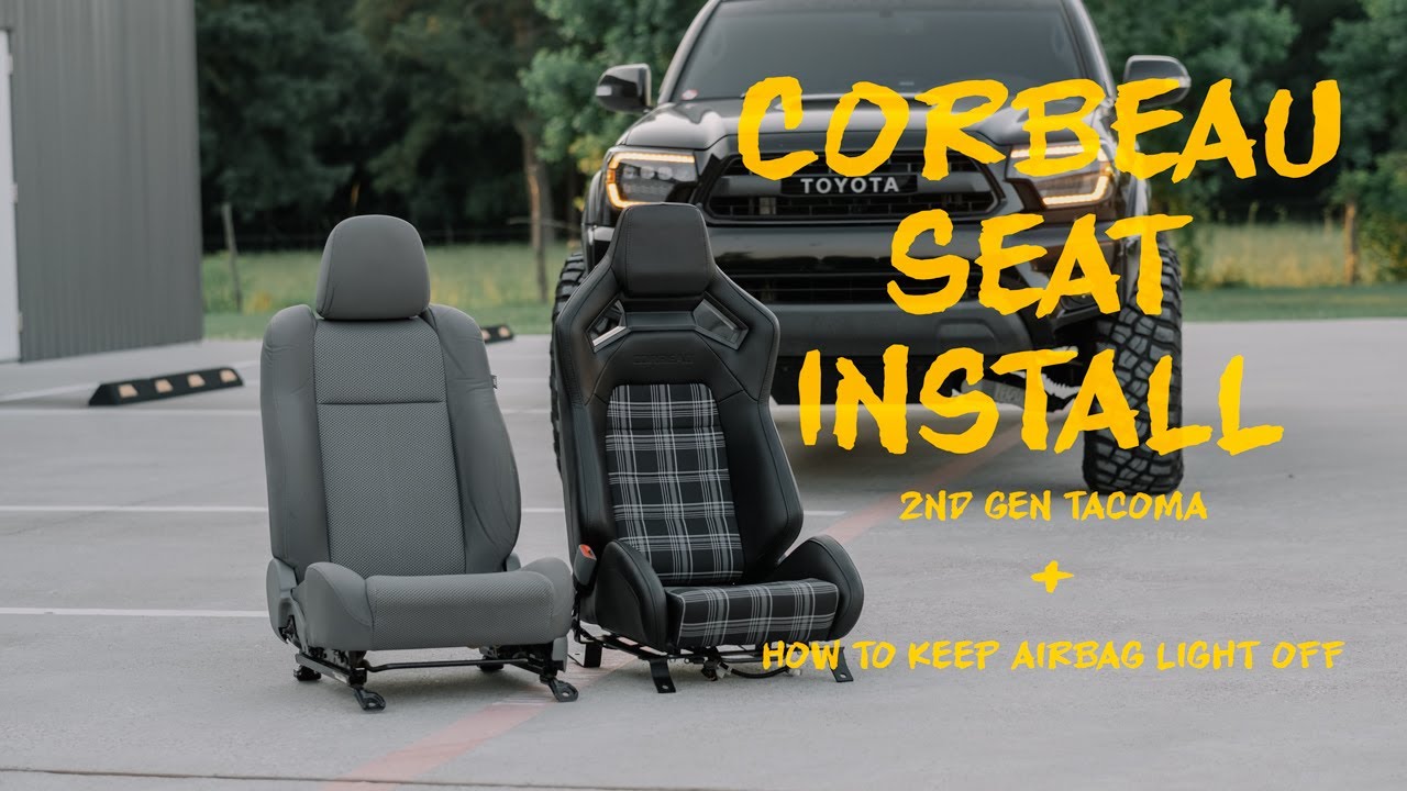 Corbeau RRX Seat Install | 2nd Gen Tacoma | How To Keep Airbag Light ...