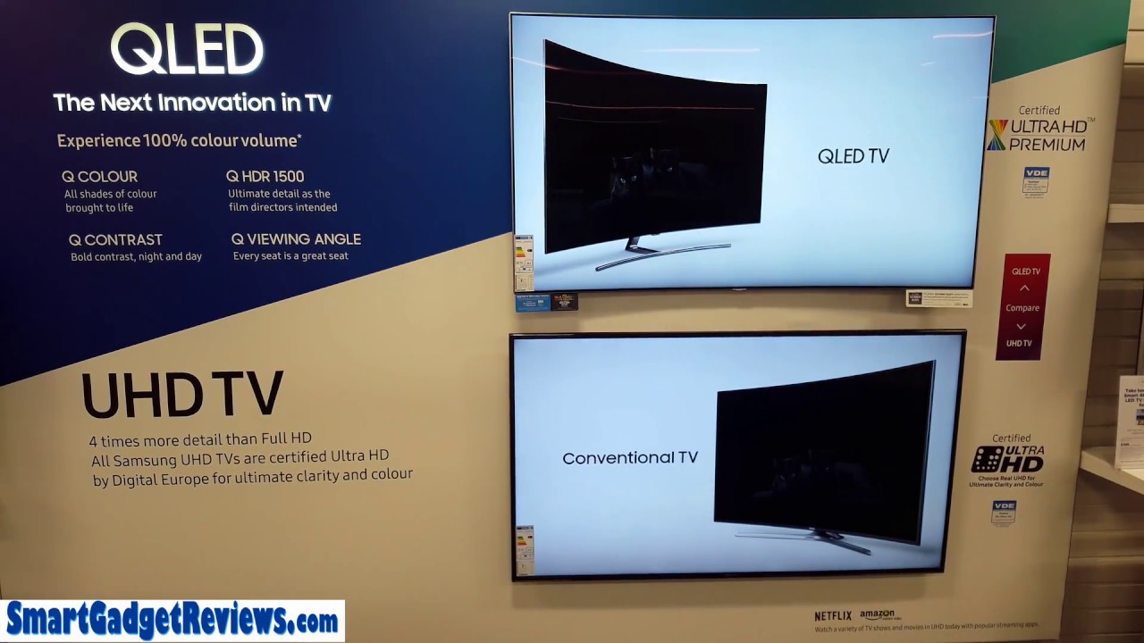 Samsung 4K QLED Vs UHD Picture Comparison Video YouTube