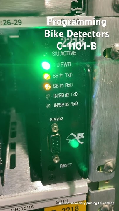Programming C-1101-B bike counting loop cards for ATC - YouTube