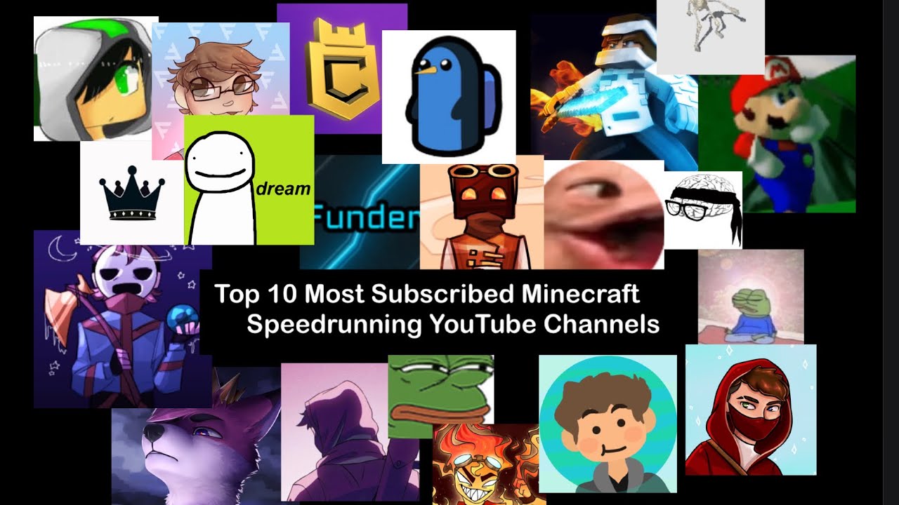 Top 10 Most Subscribed Minecraft Speedrunners | Bar Chart Race - YouTube