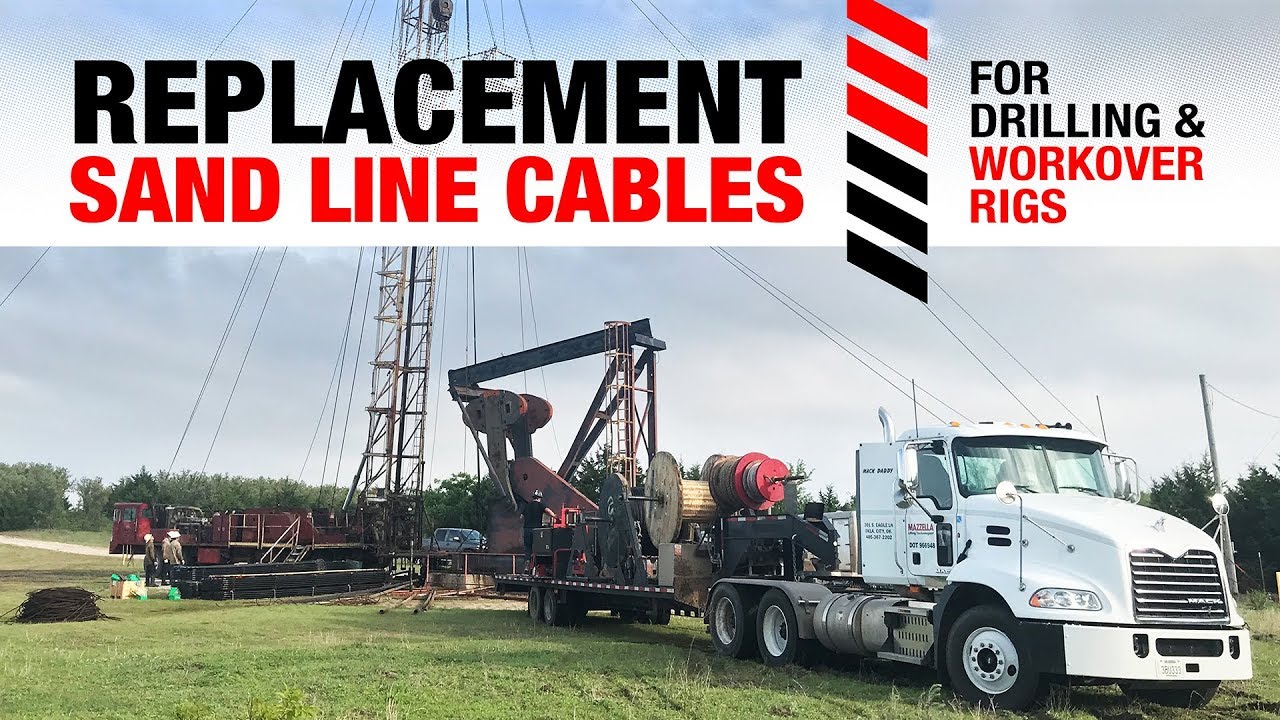 On-Site Replacement Sand Line for Drilling and Workover Rigs - YouTube