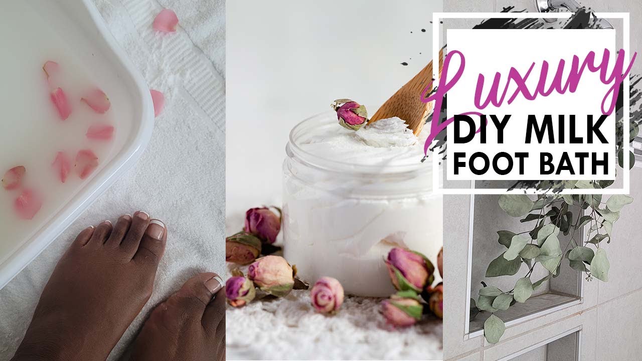 Luxurious Milk Foot Soak Bath - YouTube