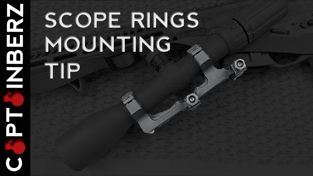 Rifle Scope Mount/Rings Mounting Tip - YouTube