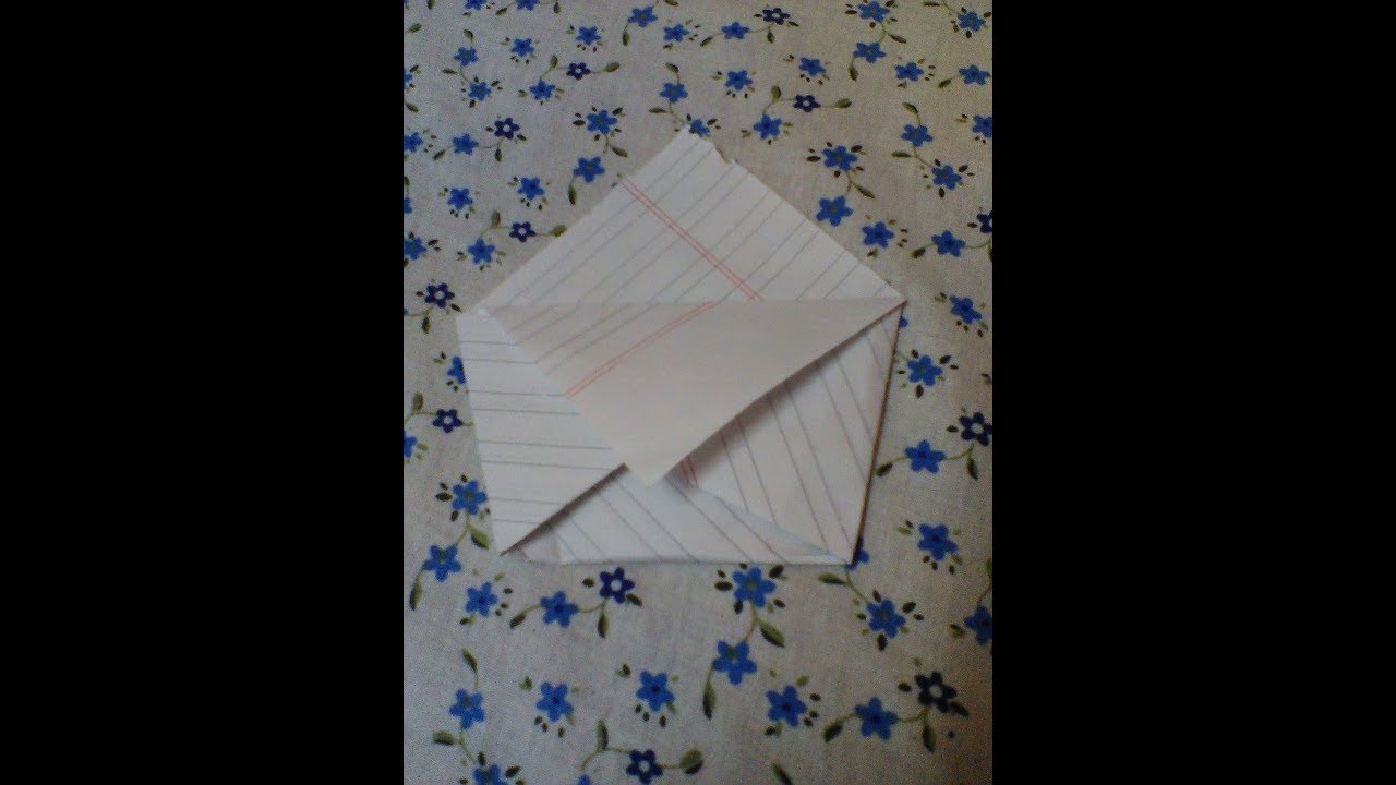 How to make paper pocket - YouTube