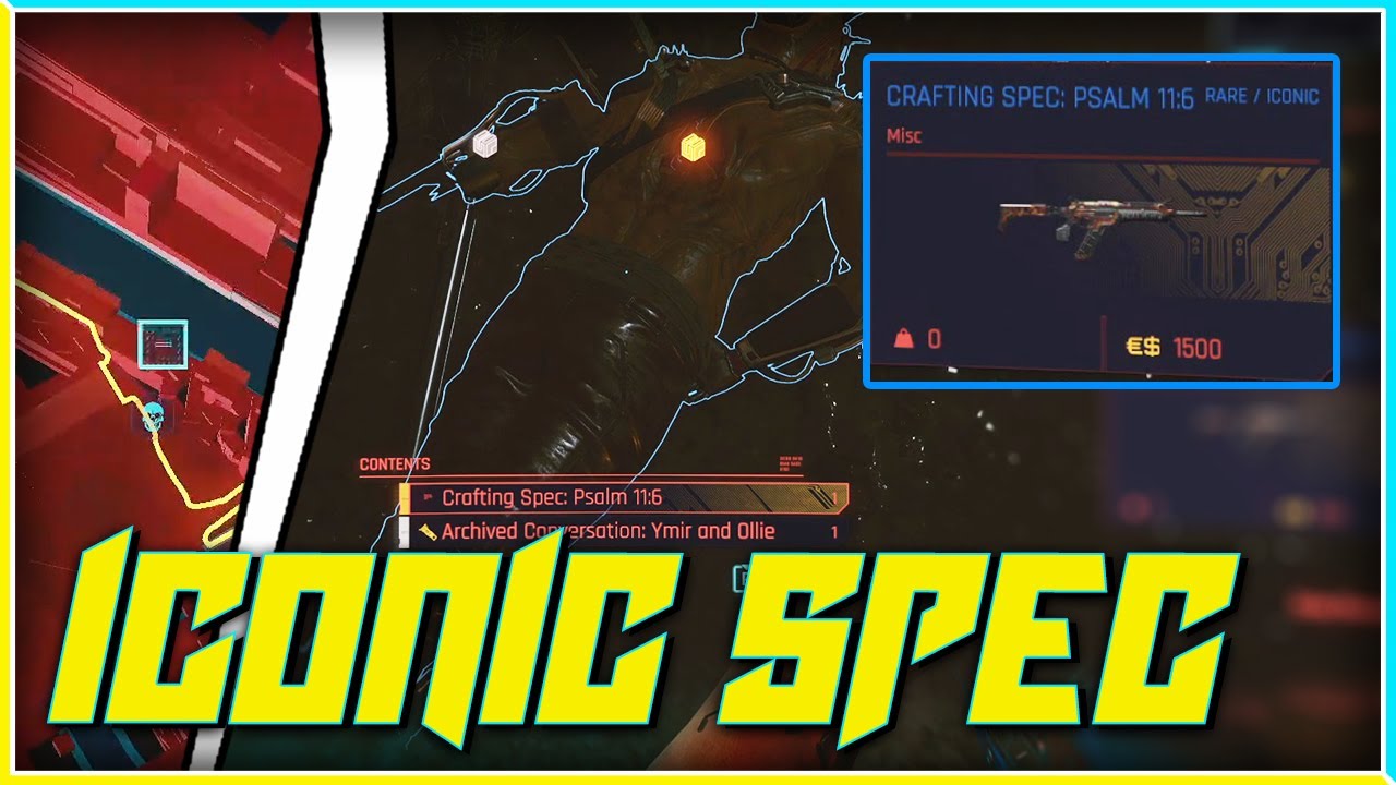 Iconic "PSALM 11:6 Rifle" Crafting Recipe Location Guide - Cyberpunk ...