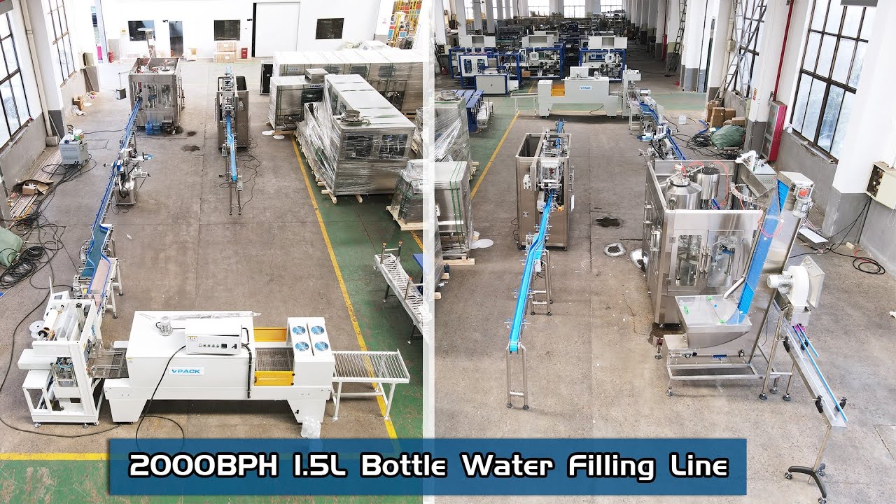 2000BPH 1.5L Bottle Water Filling Line - YouTube
