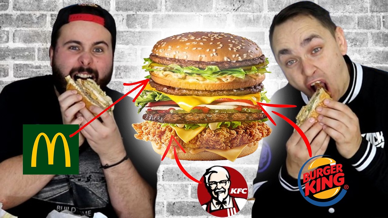 ON CRÉÉ LE BURGER SUPRÊME ! (EN MELANGEANT KFC, MCDO, BK) - YouTube